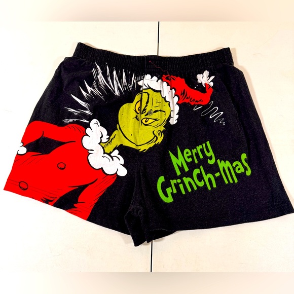 the grinch dr Seuss | Shorts | Vtg 0s Mens Boxer Shorts Merry Grinchmas ...